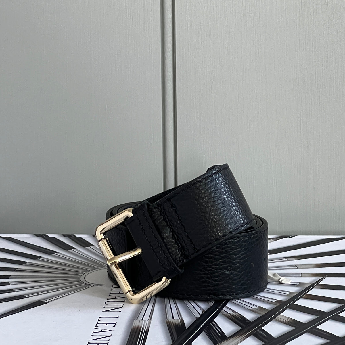BLACK LEATHER BELT – Meg & Bee